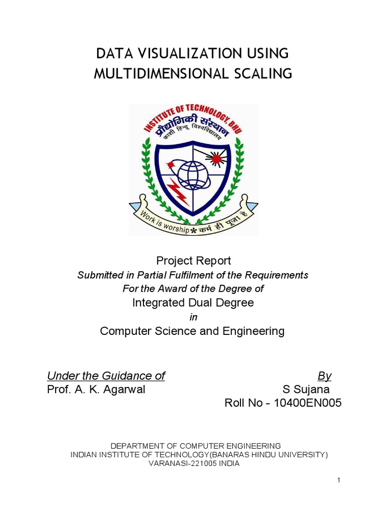 Visualizing Data Using Multidimensional Scaling Pdf Eigenvalues And 3113