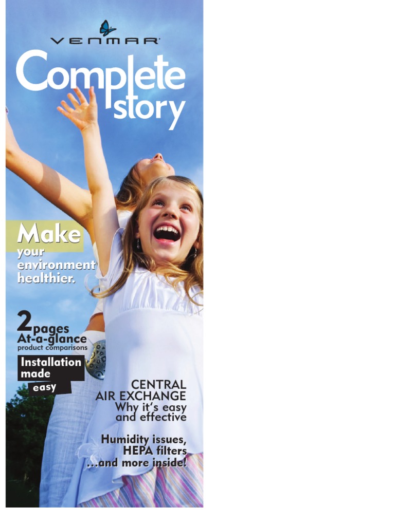 Venmar Whole House Air Exchanger HRV and HEPA Air Purification System ...