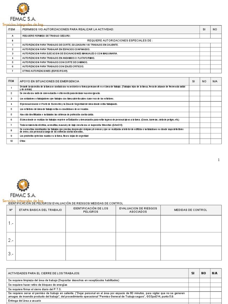Analisis de Riesgo Operacional (ARO) FEMAC S.A | PDF