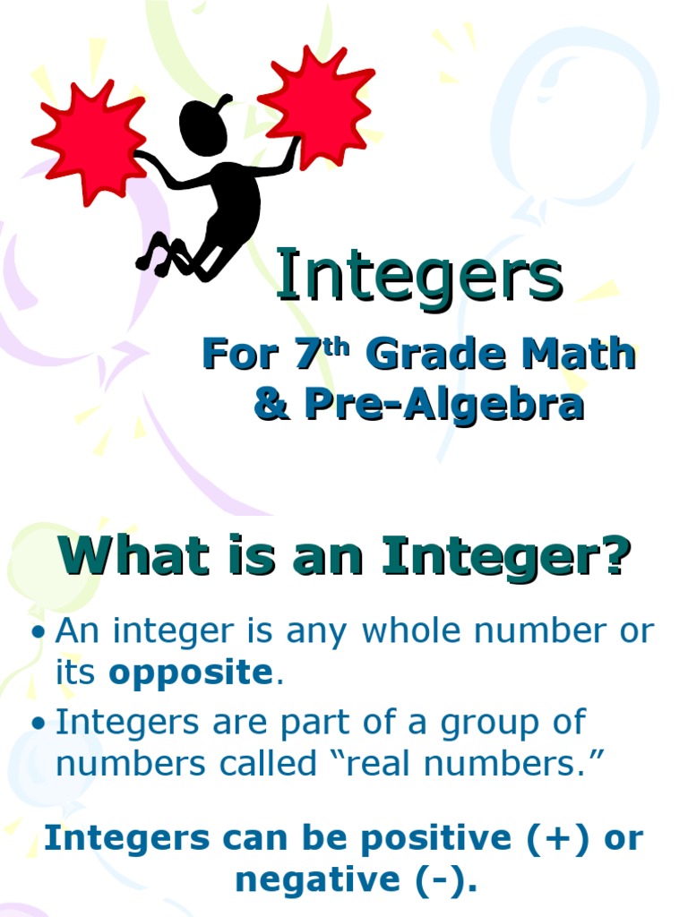 Integer Notes | Subtraction | Number Theory