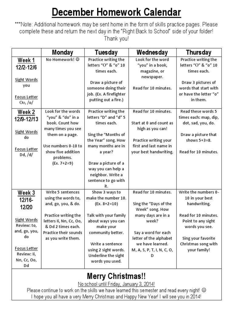 Monday Tuesday Wednesday Thursday: Merry Christmas!! | PDF | Language ...