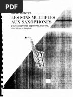 Saxophone Multiphonics