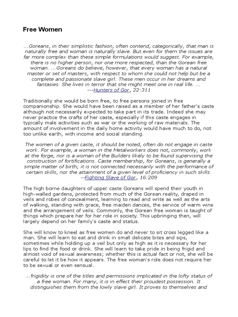 The Free Women of Gor | Veil | Gor