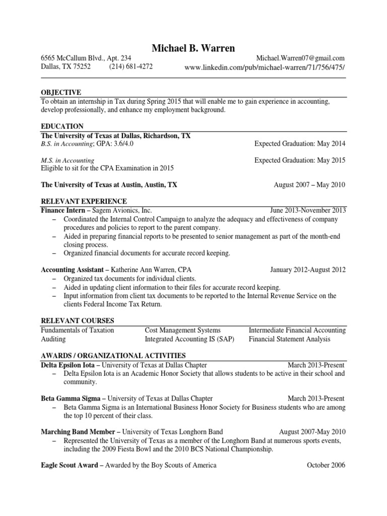 Michael Warren-Resume | PDF