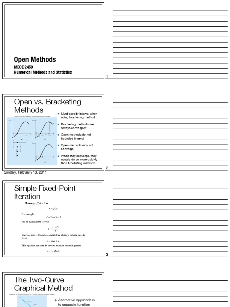 Open Methods | PDF | Mathematical Analysis | Applied Mathematics