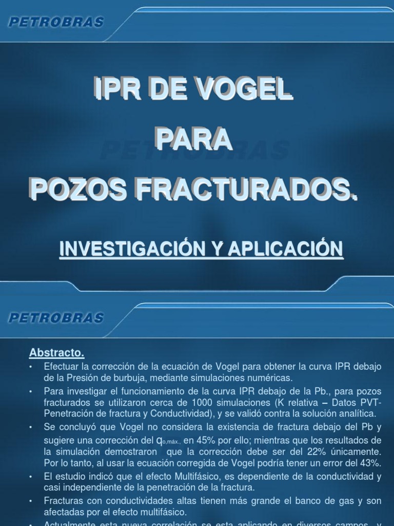 Vogel (IPR) | PDF | Simulación | Gases