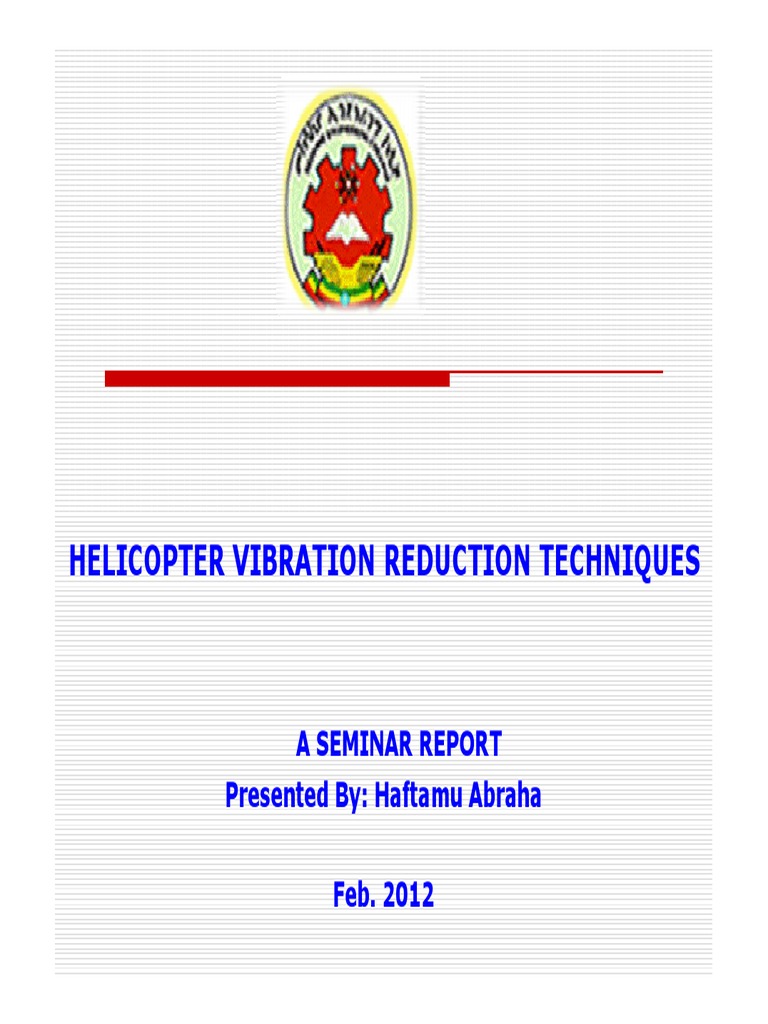Helicopter Vibration Reduction Techniques | PDF | Helicopter ...