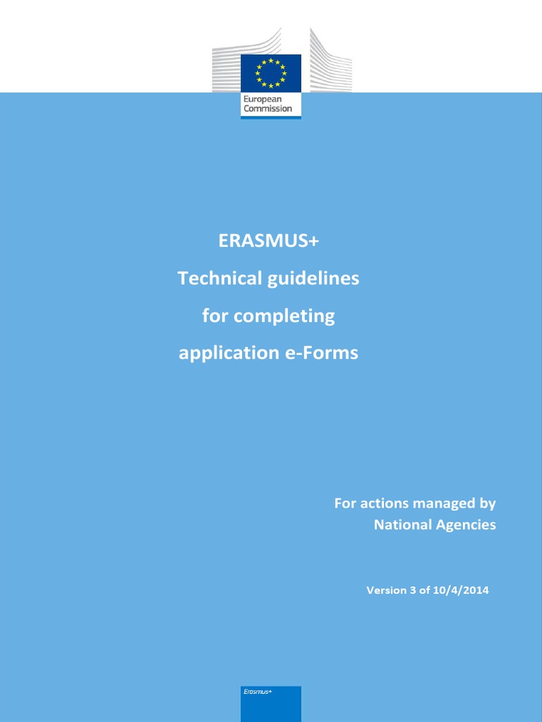 Erasmus+ Application e-Forms Guide | PDF | Vocational Education ...