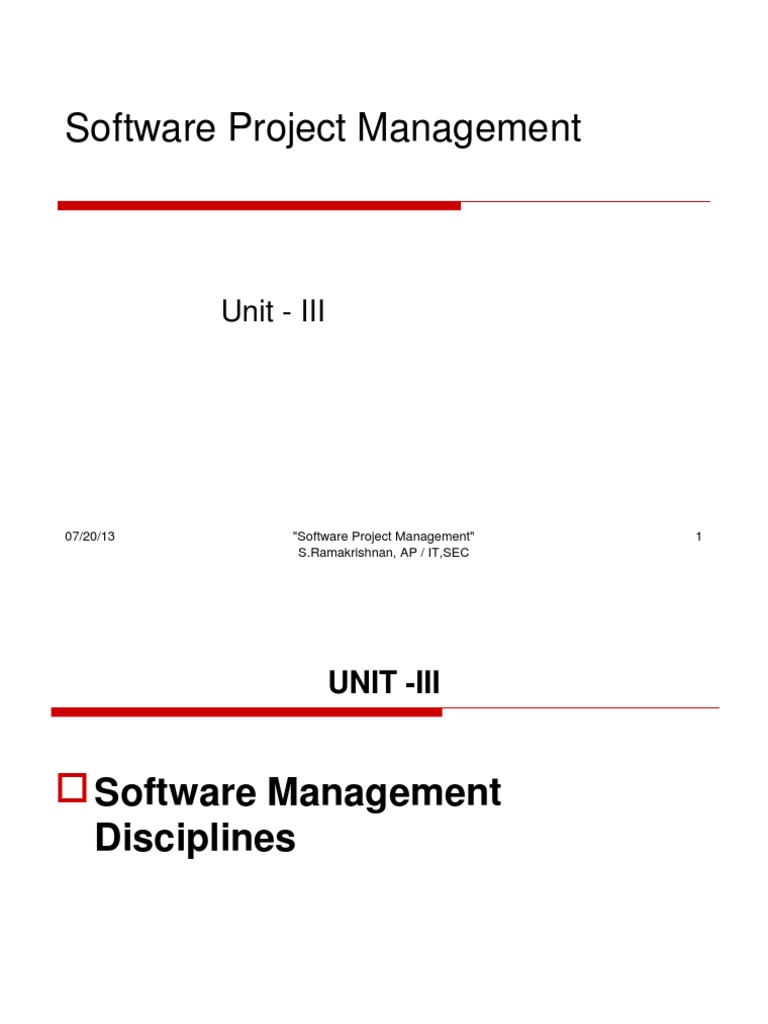 UNIT-III - CS1021 - Software Project Management | PDF | Debugging | Computer Program