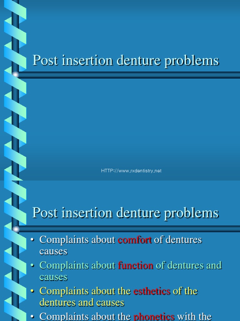 Post Insertion problems | Dentures | Tongue