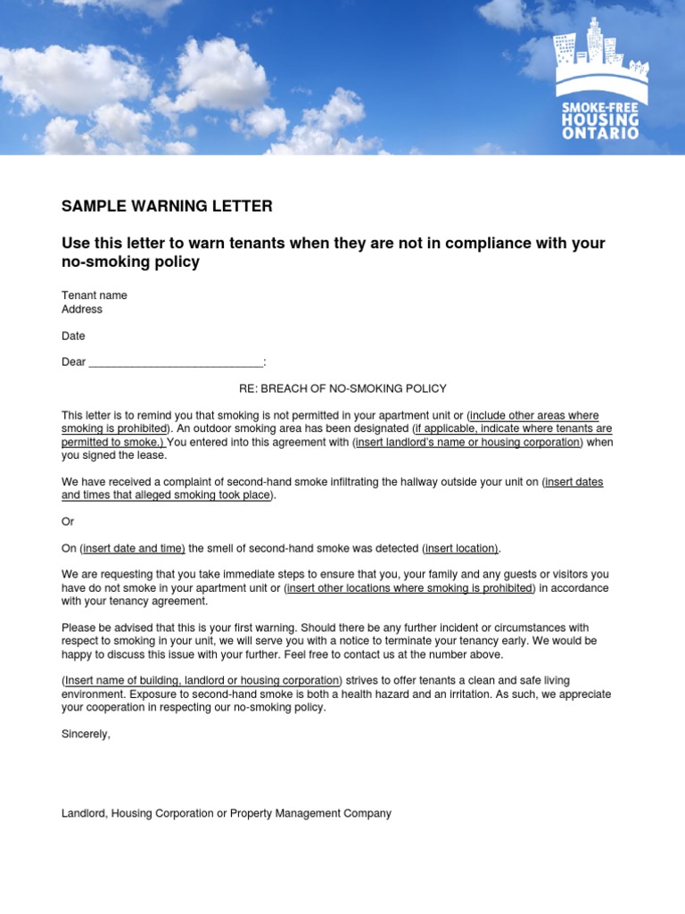 Sample Warning Letter | PDF