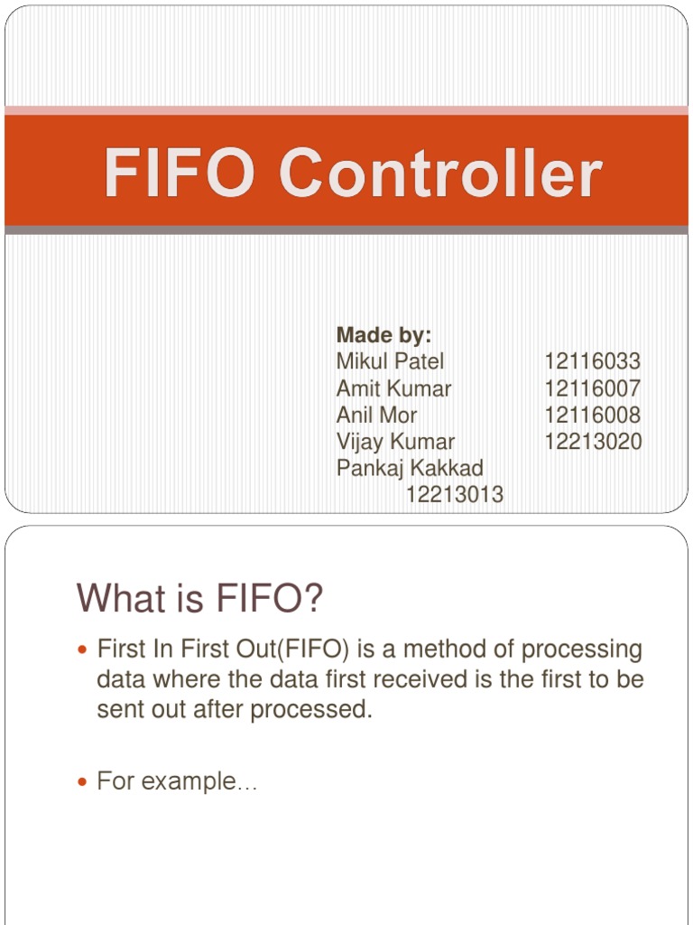 FIFO Controller Design Overview | PDF | Electrical Engineering ...