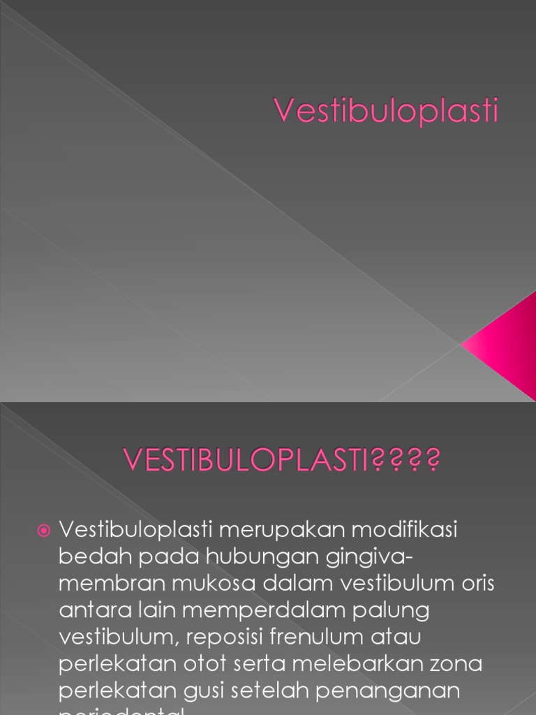 Vestibuloplasti | PDF | Griya & Taman
