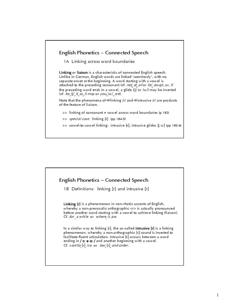 Connected Speech | PDF | Stress (Linguistics) | Syllable