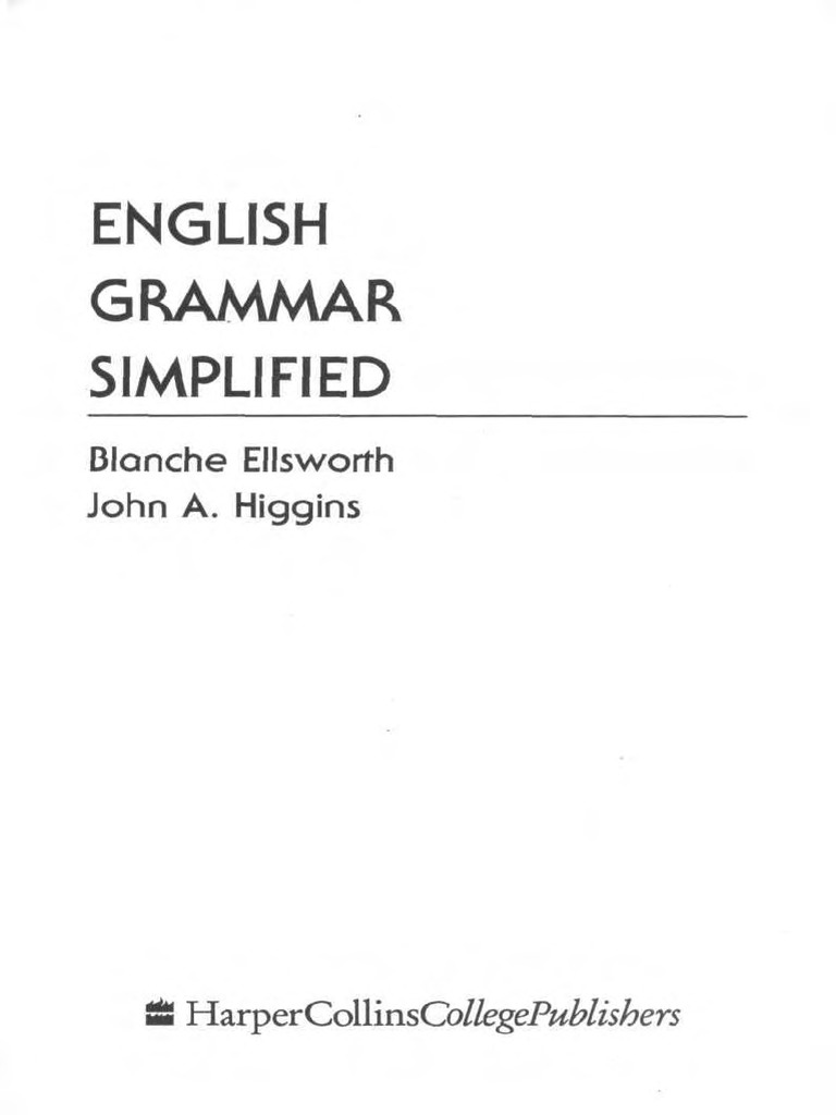 English Grammar Simplified | PDF