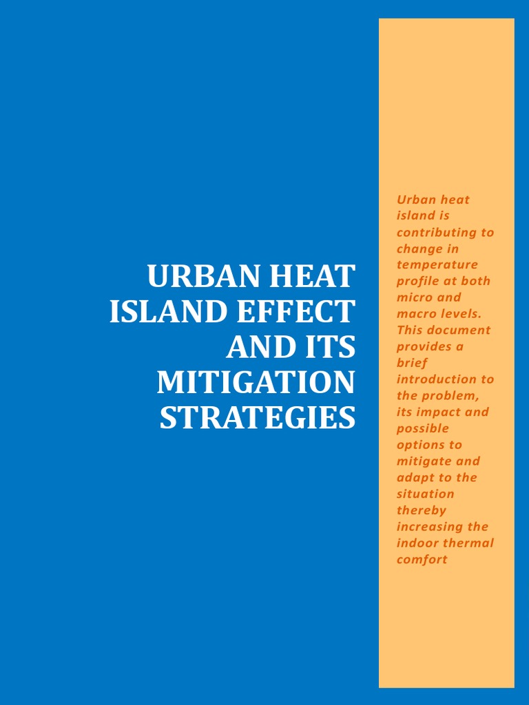 A Report On Urban Heat Island Effect | PDF | Climate Change Mitigation ...
