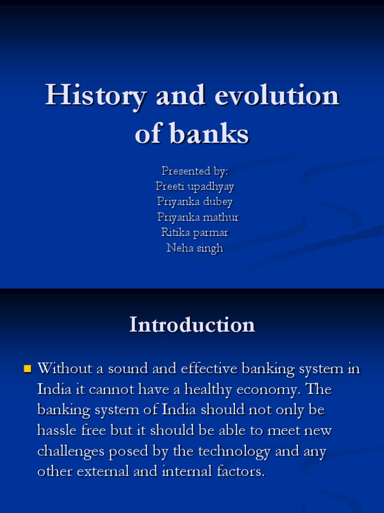Evolution of Banking in India | PDF | Reserve Bank Of India | Banks