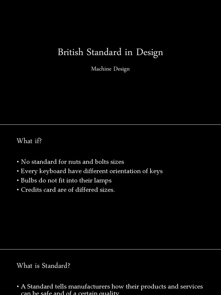 British Standards in Design Explained | PDF | Standardization | Evaluation