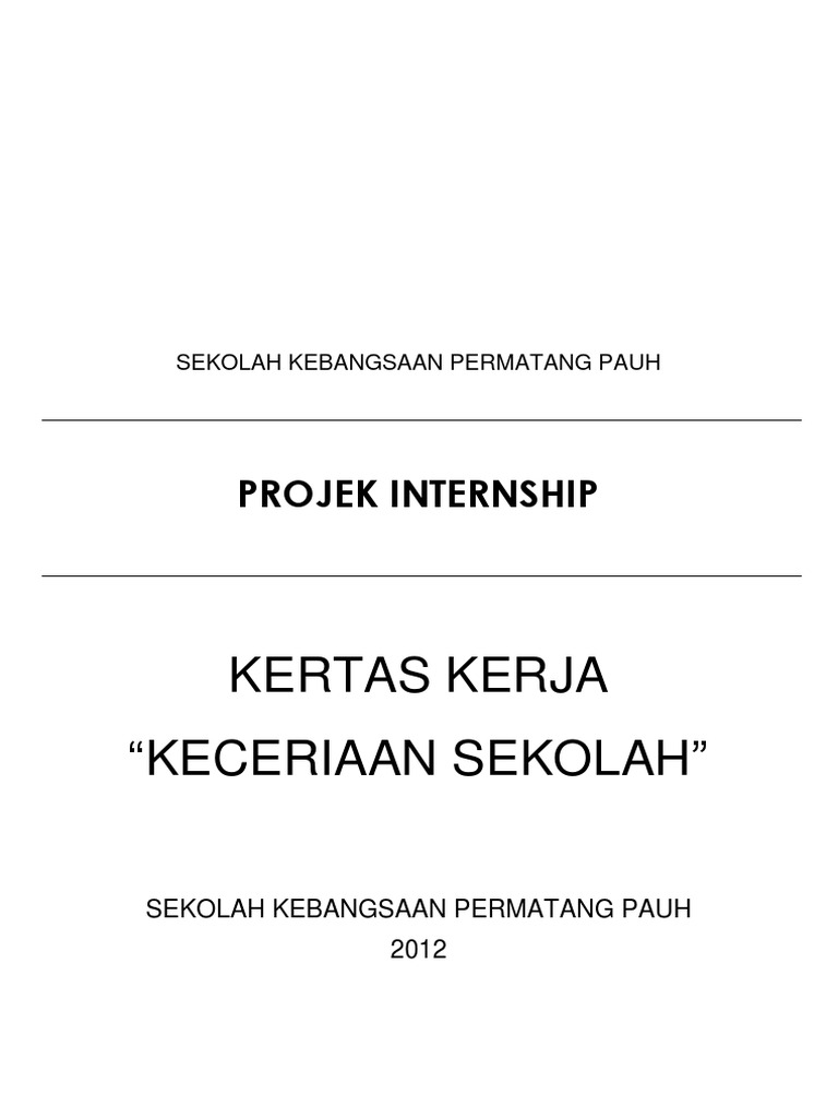 Kertas Kerja Keceriaan Sekolah | PDF