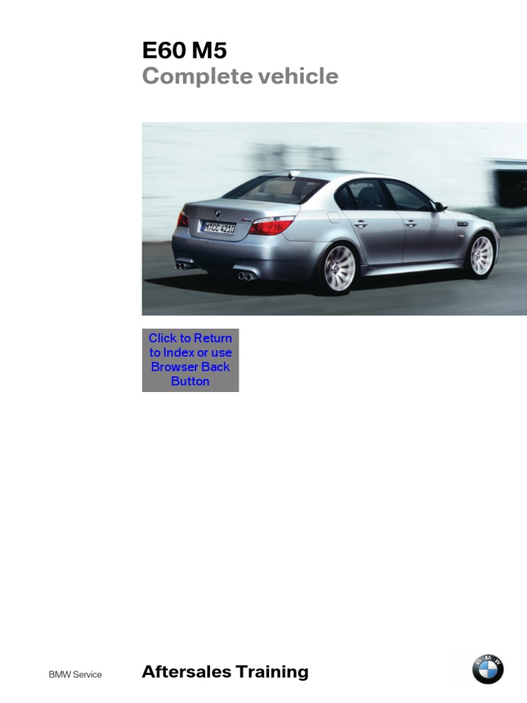 E60 M5 Complete Vehicle | PDF | Throttle | Piston