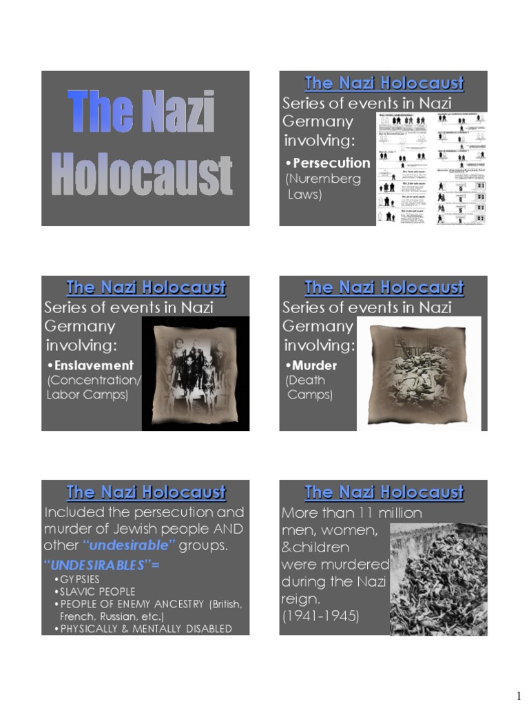 Nazi Holocaust: Persecution and Genocide | PDF