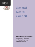 GDC Standard and The 9 Principles | PDF | Dentistry | Informed Consent