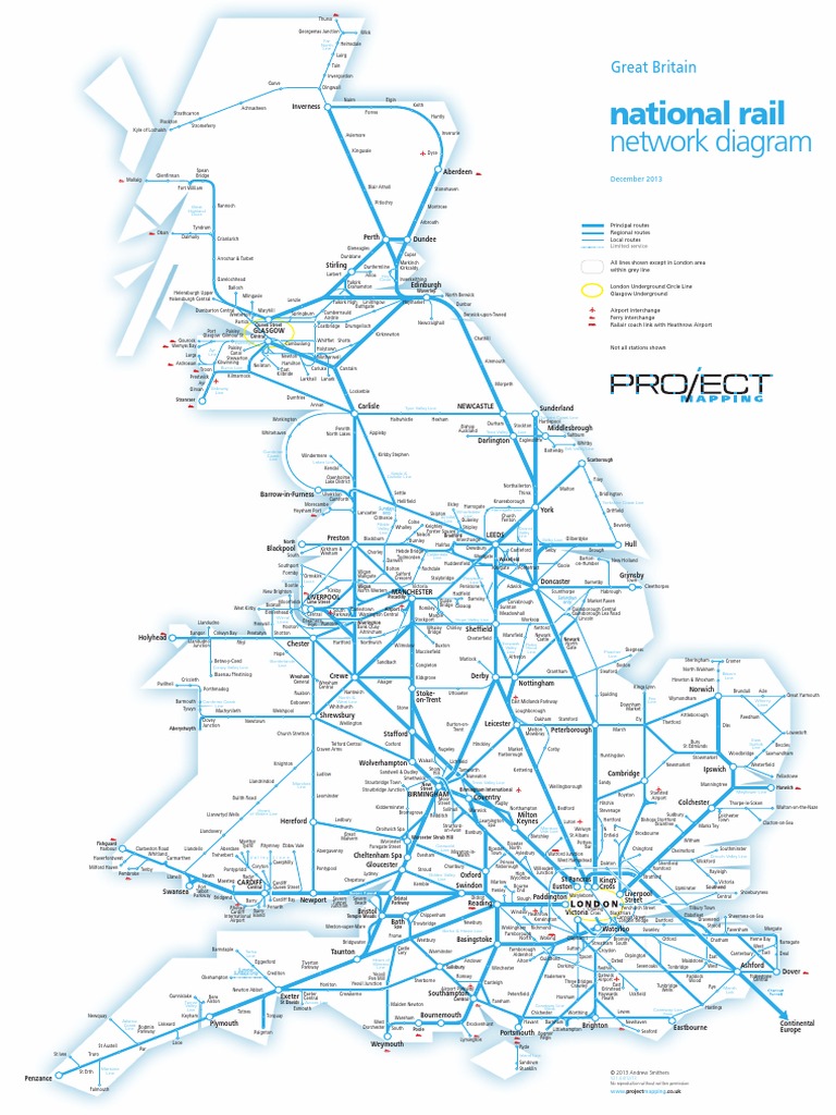 National Rail Network Diagram: Great Britain | PDF
