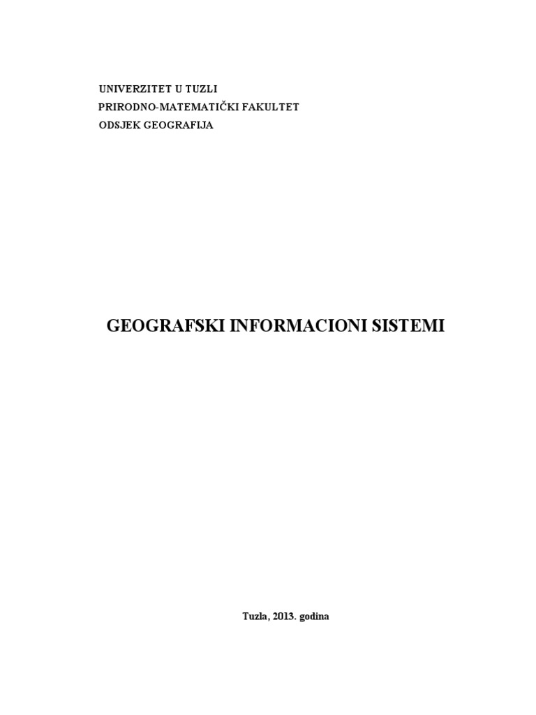 GIS Skripta | PDF