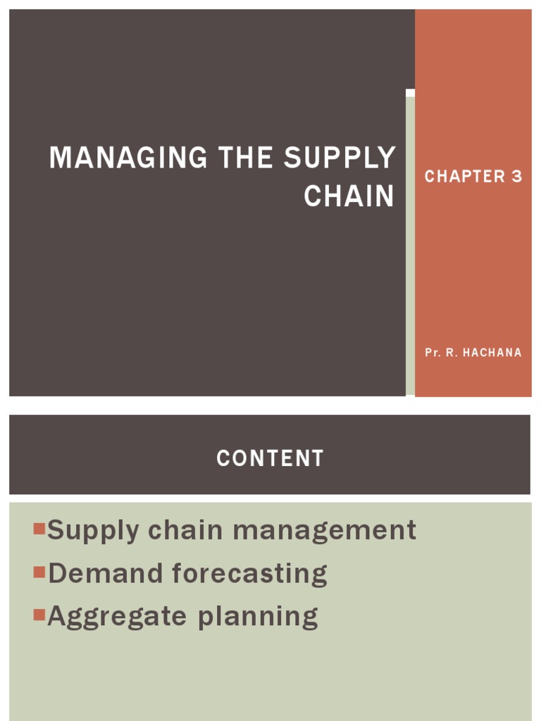 Chapter 3 PDF | PDF | Supply Chain | Scenario Planning