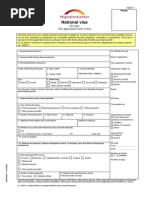 VU2 Visa Invitation Form for Denmark | PDF | Travel Visa | Government ...