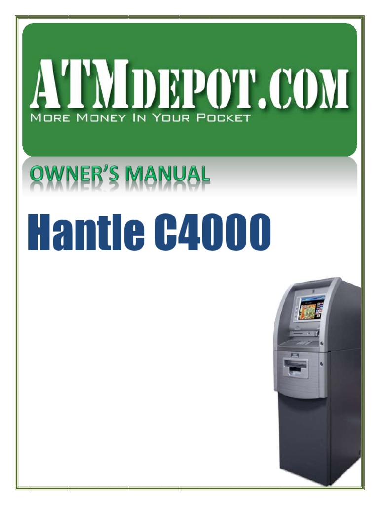 Hantle C4000 ATM Owners Manual | PDF | Automated Teller Machine | Ip ...