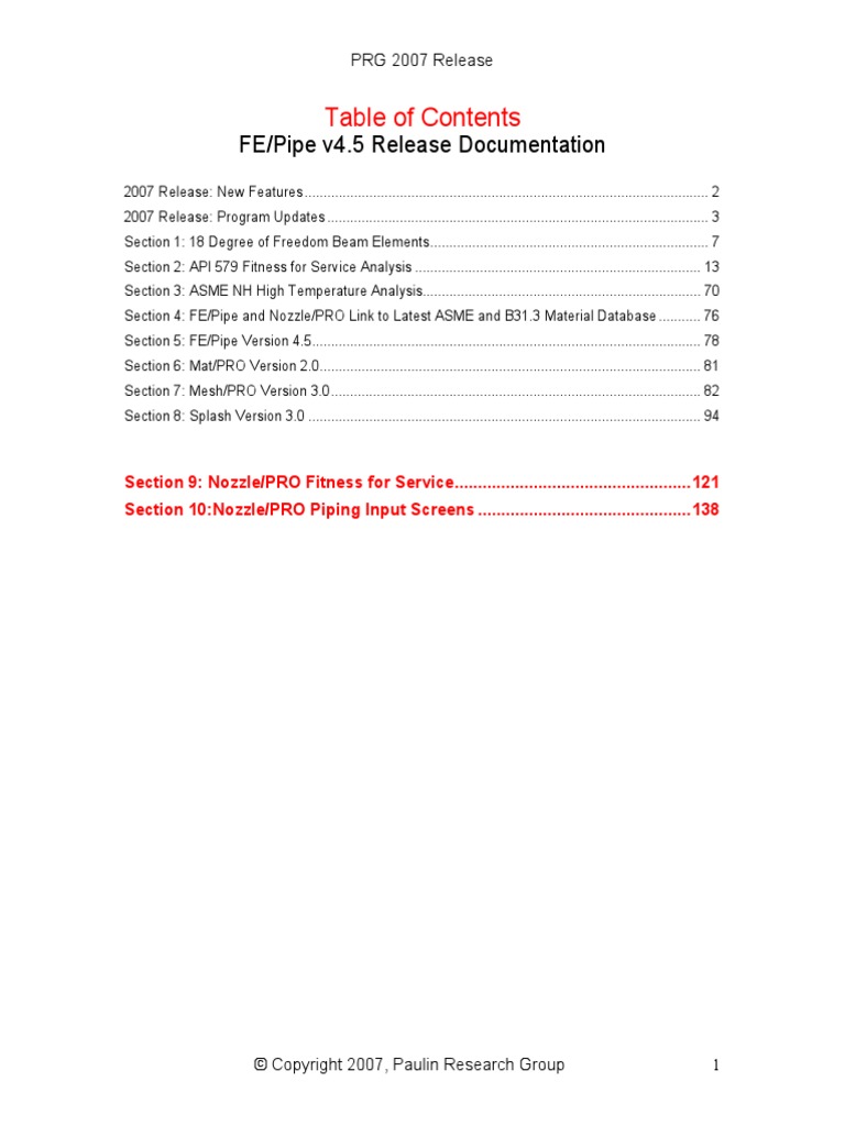 FE Pipe Documentacion | PDF | Mechanical Engineering