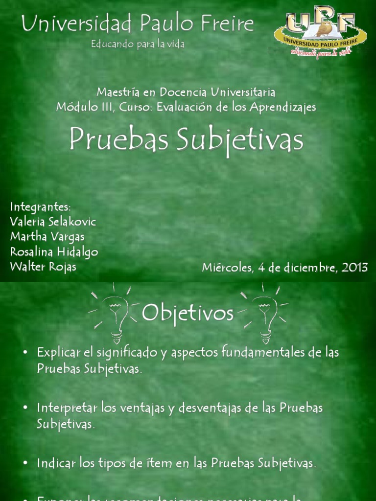 Preguntas Subjetivas | PDF | Subjetividad | Epistemología