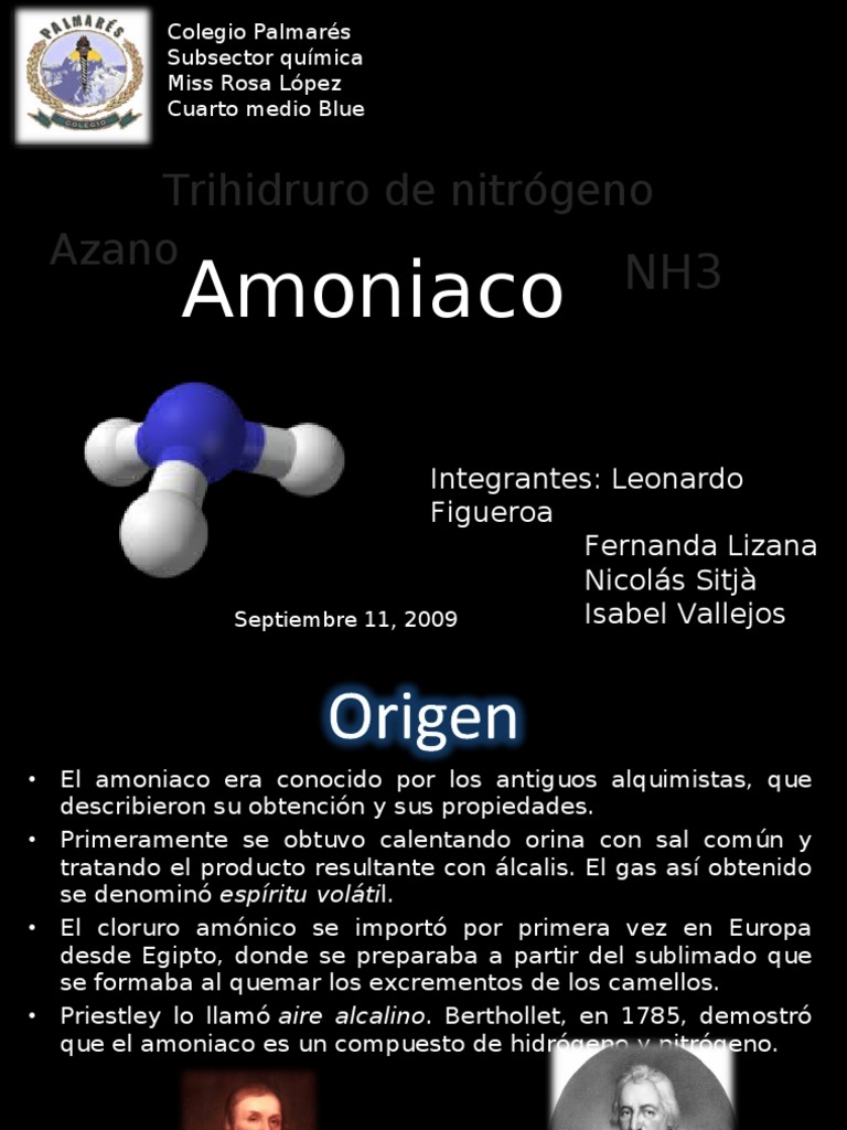 Amoniaco | PDF | Amoníaco | Fertilizante