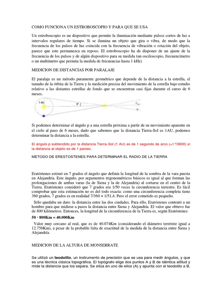 Como Funciona Un Estroboscopio y para Que Se Usa | PDF | Unidad ...