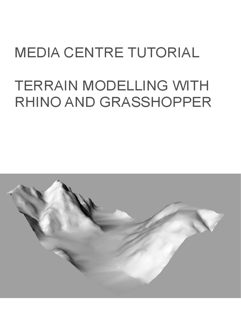 Terrain Model With Rhino and Grasshopper | PDF | Rendering (Computer Graphics) | Contour Line