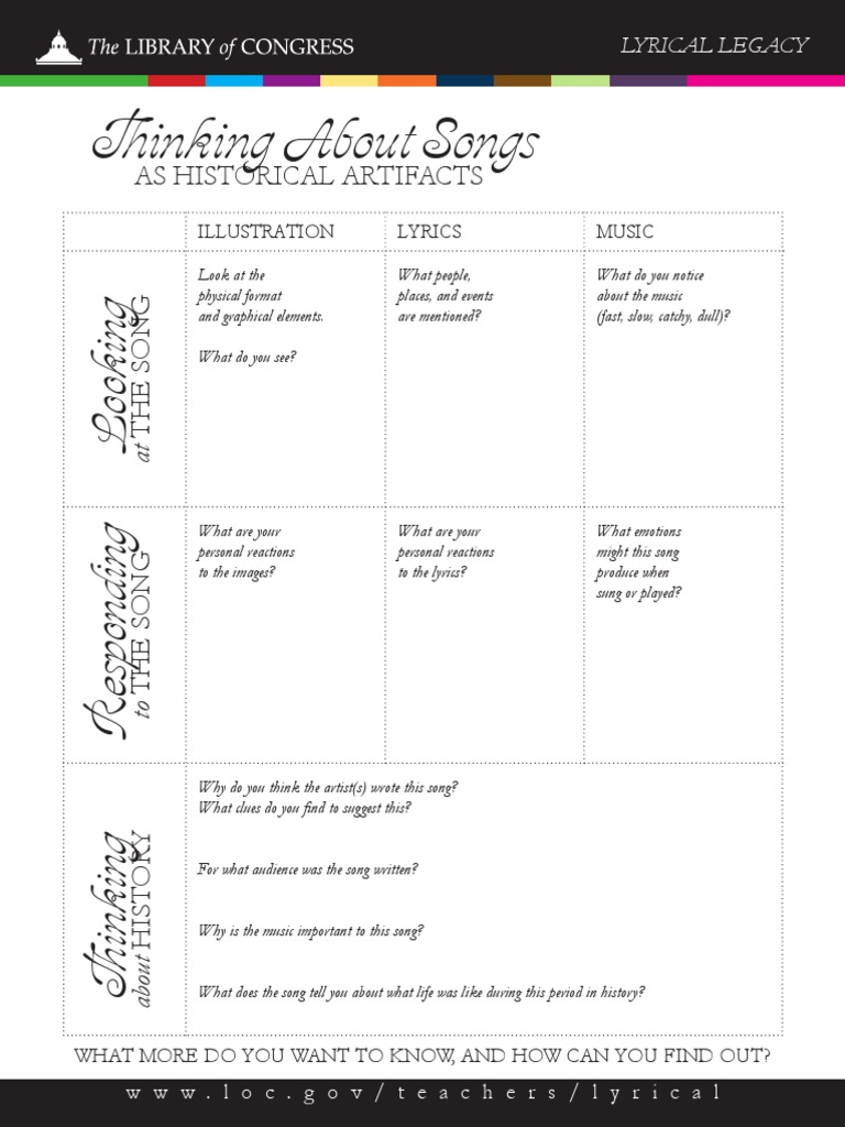 Analyzing Songs as Historical Artifacts | PDF | Social Science | Art