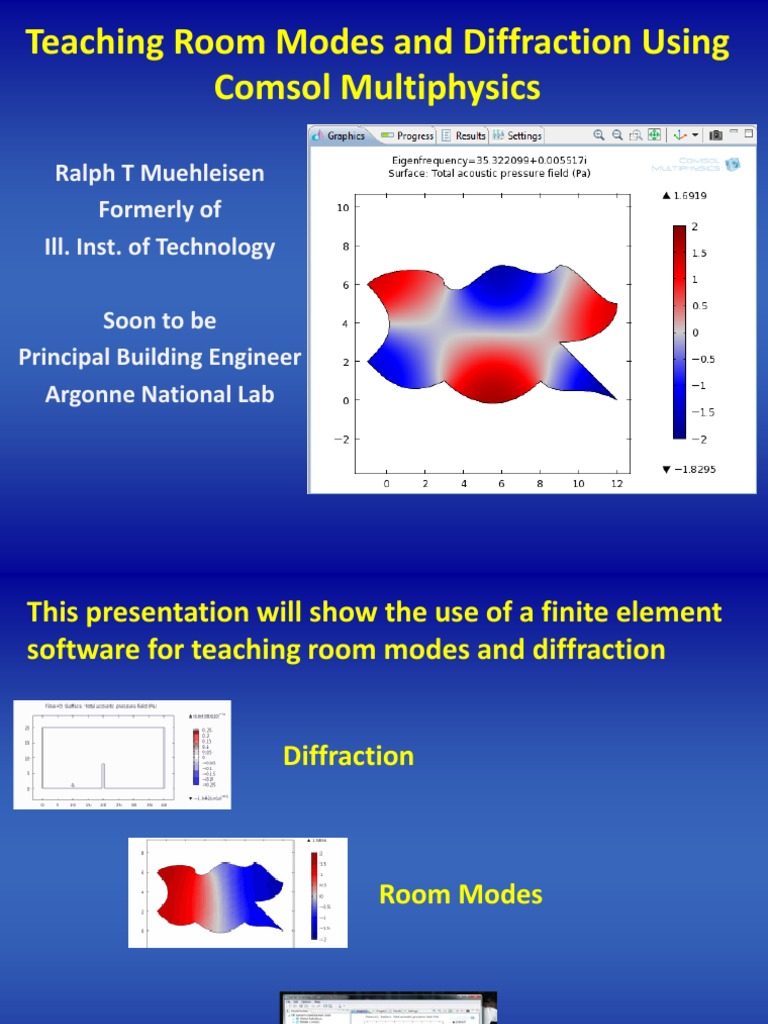 Teaching Room Modes and Diffraction Using Comsol Multiphysics | PDF | Finite Element Method ...