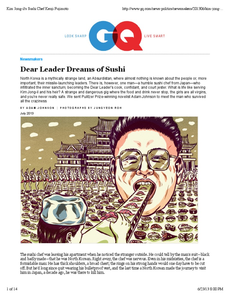 Kim Jong-Il's Sushi Chef Kenji Fujimoto | PDF