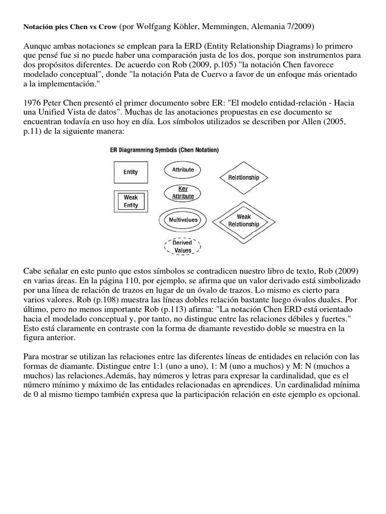 Notación Pies Chen Vs Crow | PDF | Science | Ingeniería