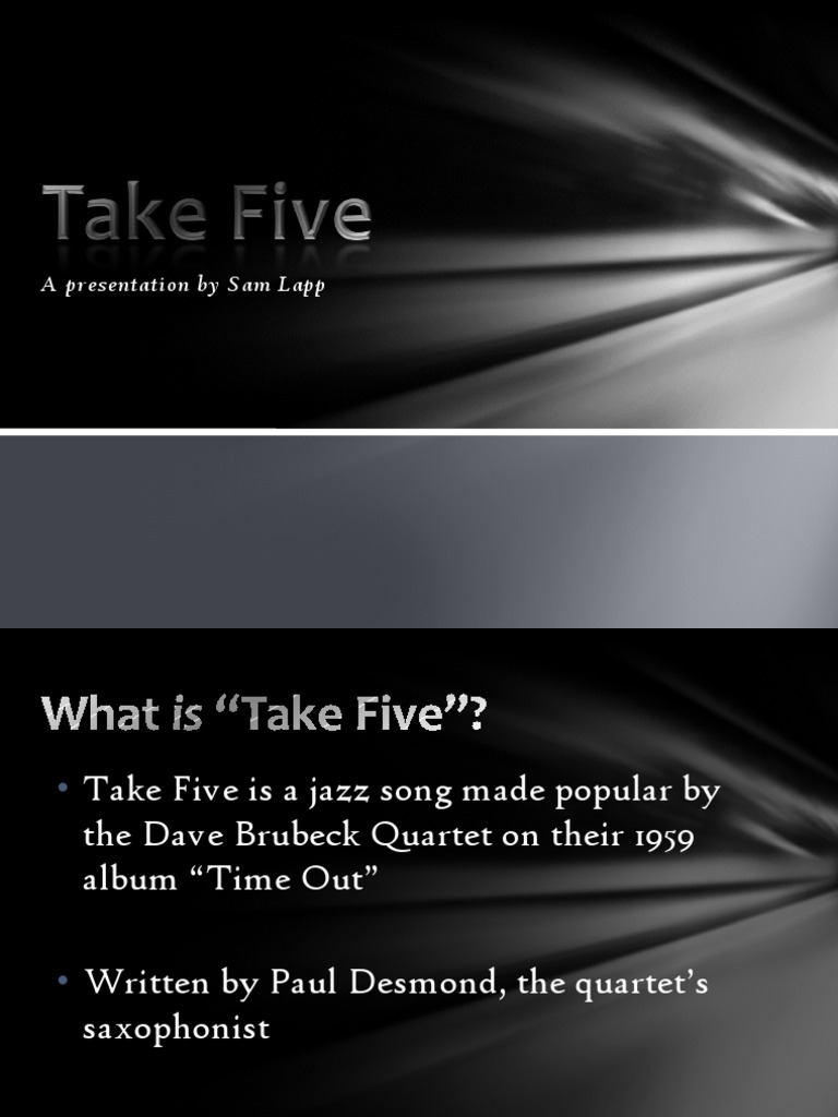 Take Five | PDF | Jazz | Elements Of Music