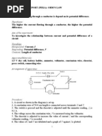 Lab Report OHM's Law | PDF | Resistor | Series And Parallel Circuits