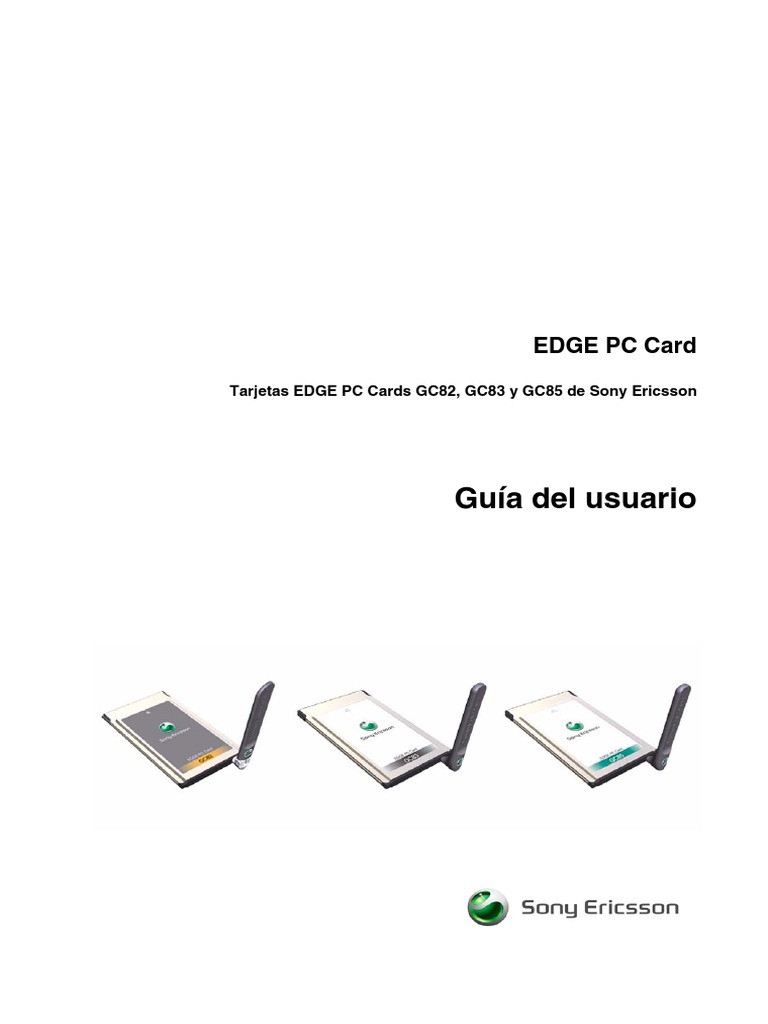 Tarjetas EDGE PC Cards GC82, GC83 y GC85 de Sony Ericsson | PDF ...