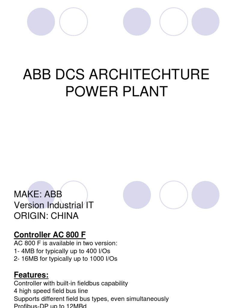 Abb Dcs Architecture | PDF | Operating System | Electrical Engineering