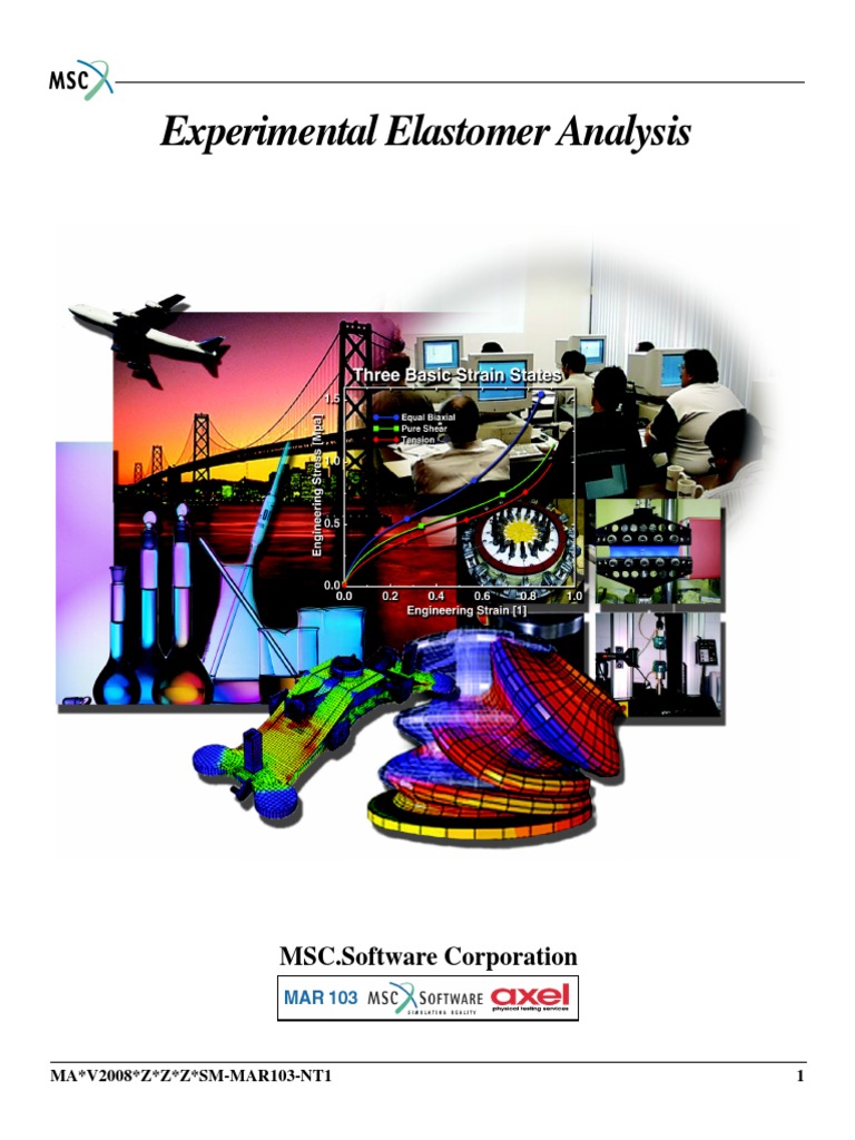 MSC Marc Training Mar103 | PDF | Viscoelasticity | Deformation (Mechanics)