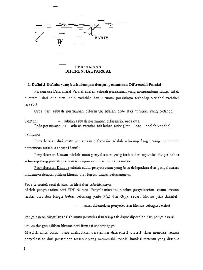 Persamaan Diferensial Parsial | PDF