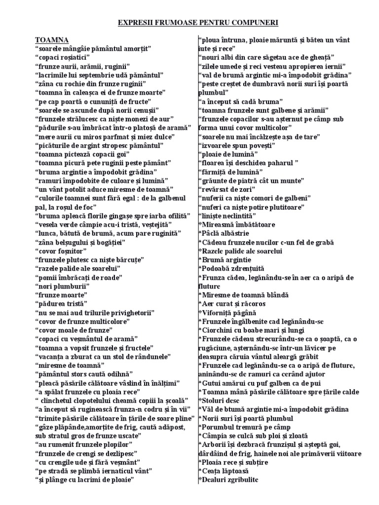 125847302 Expresii Frumoase Pentru Compuneri