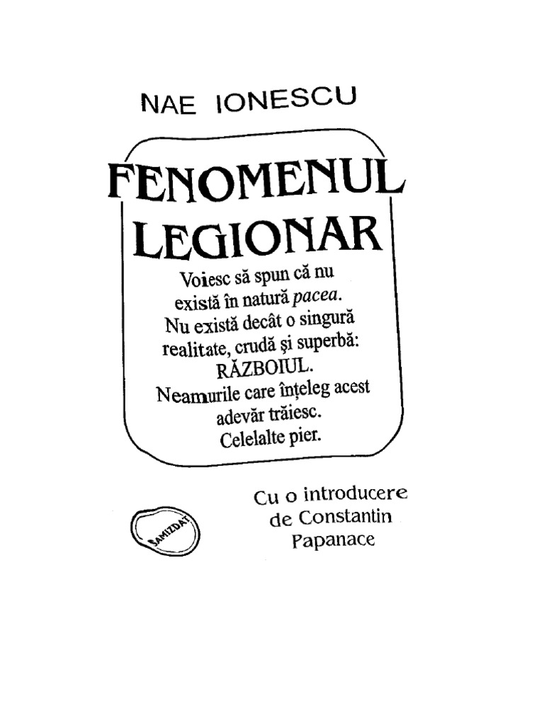 Fenomenul Legionar | PDF