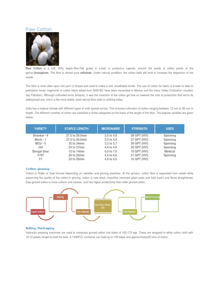 An In-Depth Look at Raw Cotton Production, Qualities, and Global Trade ...