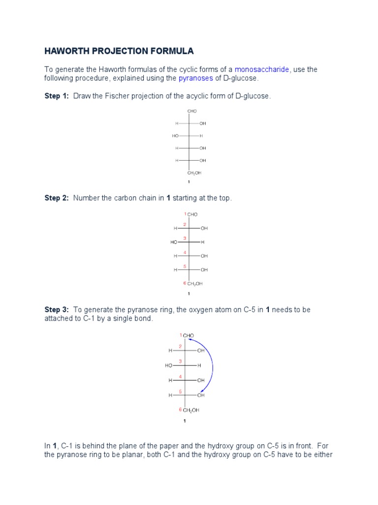 Haworth Projection Formula | PDF